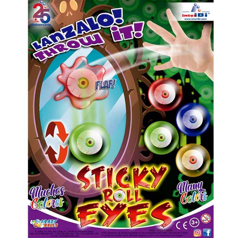 STICKY ROLL EYES 60MM | InterIbi